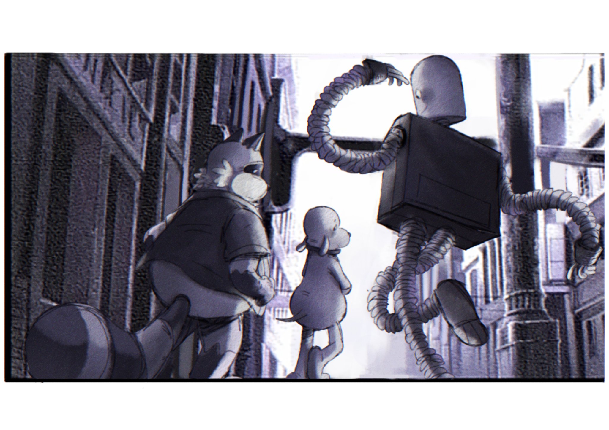 The Big ImageBoard (TBIB) - anthro bottomless canid canine canis city ...