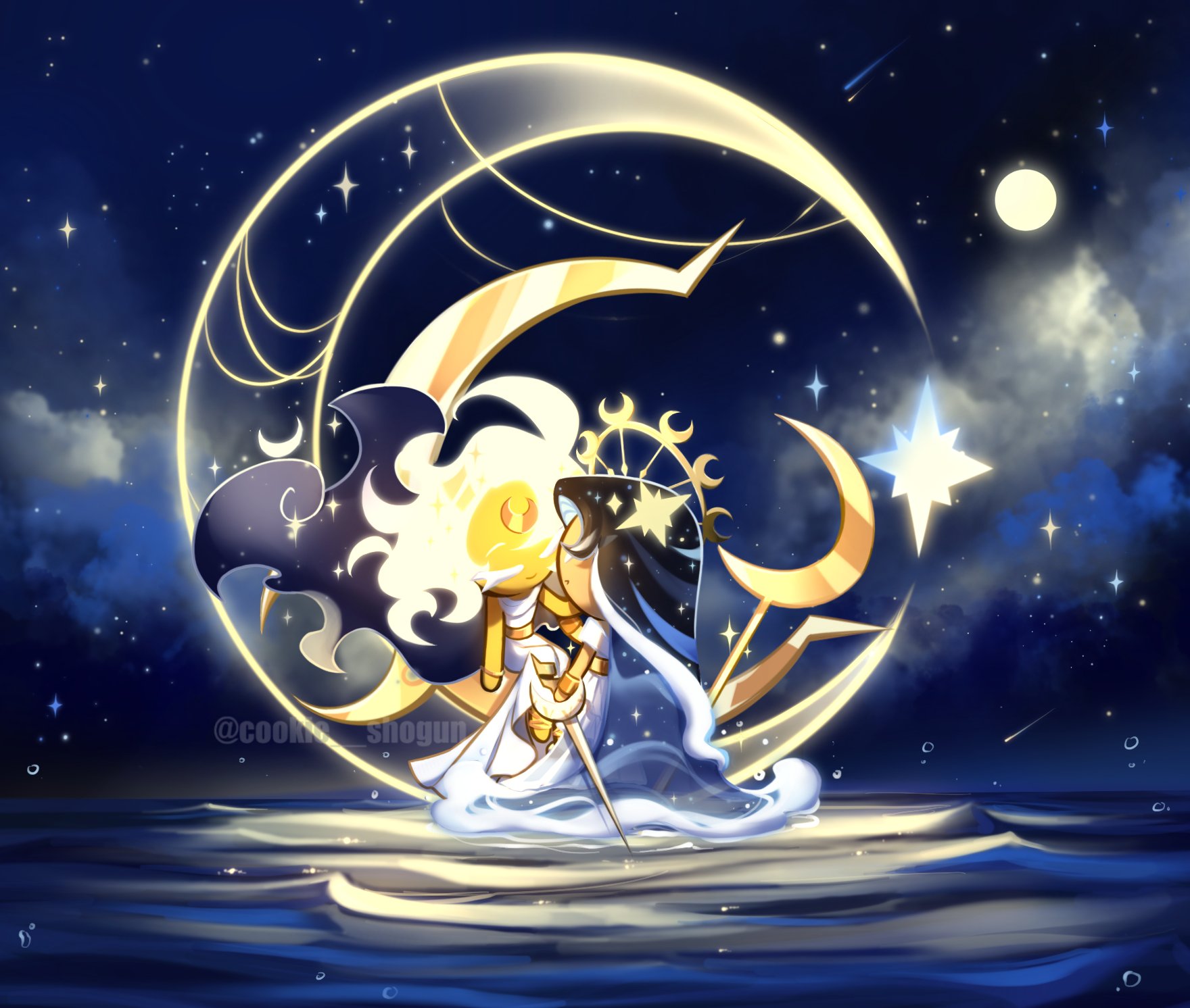 The Big ImageBoard (TBIB) - 2girls blue hair blue theme closed eyes ...