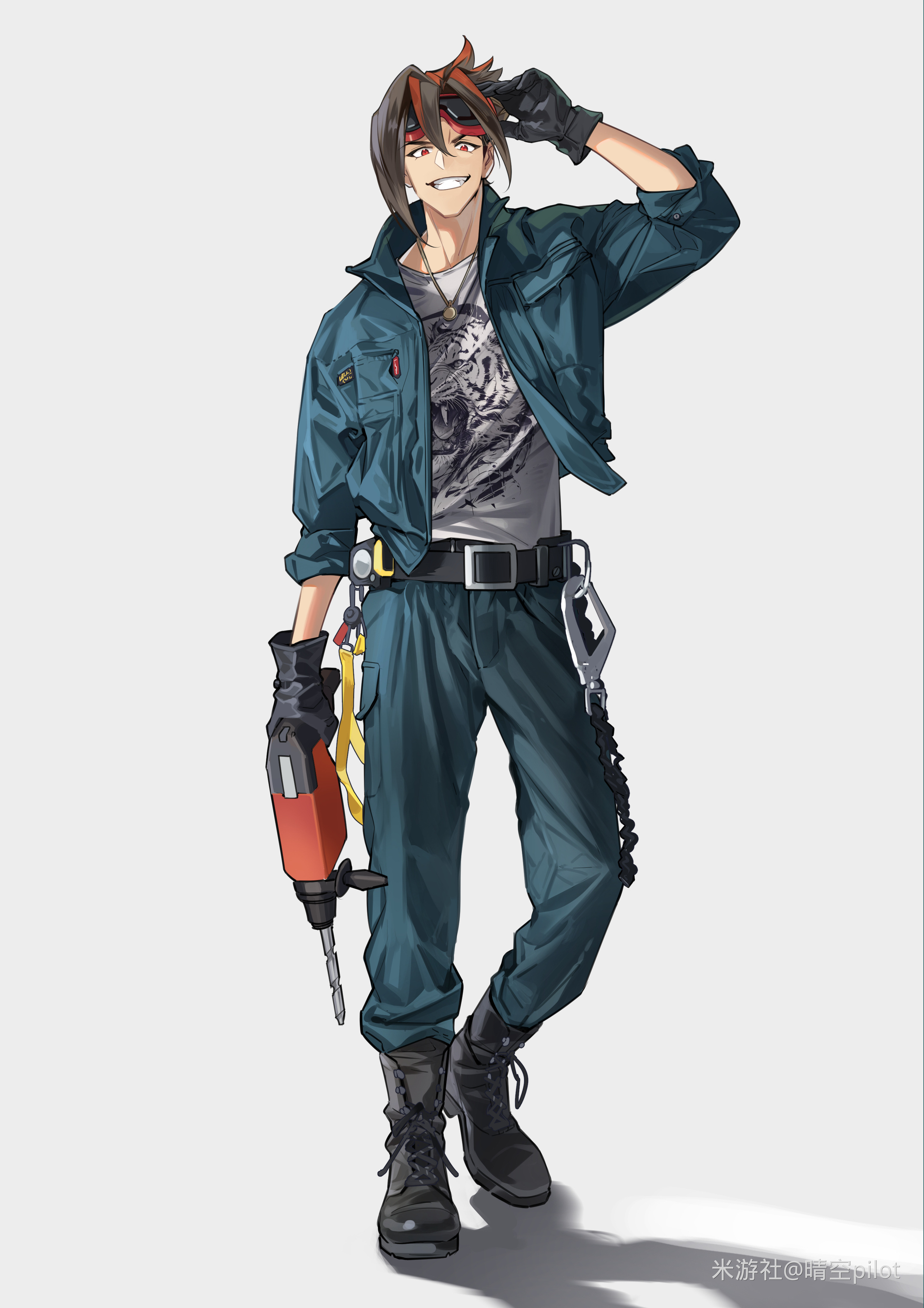 The Big ImageBoard (TBIB) - 1boy absurdres anton ivanov artist name belt black belt black ...