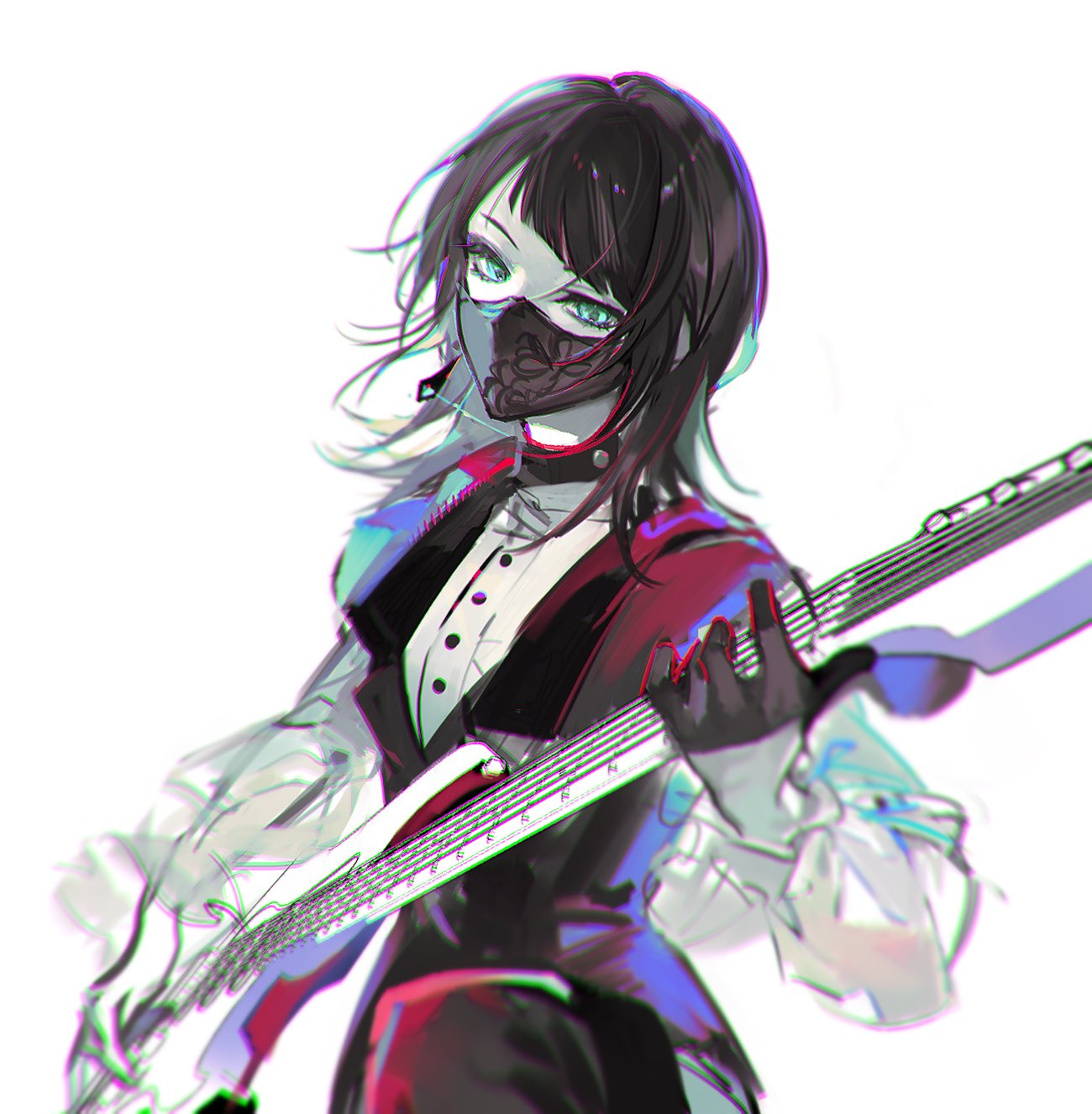 The Big ImageBoard (TBIB) - 1girl bang dream! bang dream! it's mygo!!!!! black gloves black mask ...