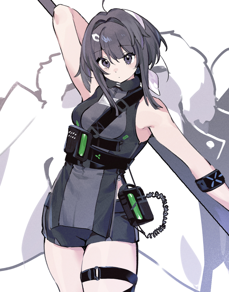 The Big ImageBoard (TBIB) - 1girl ahoge akagashi hagane arknights bare shoulders black collar ...