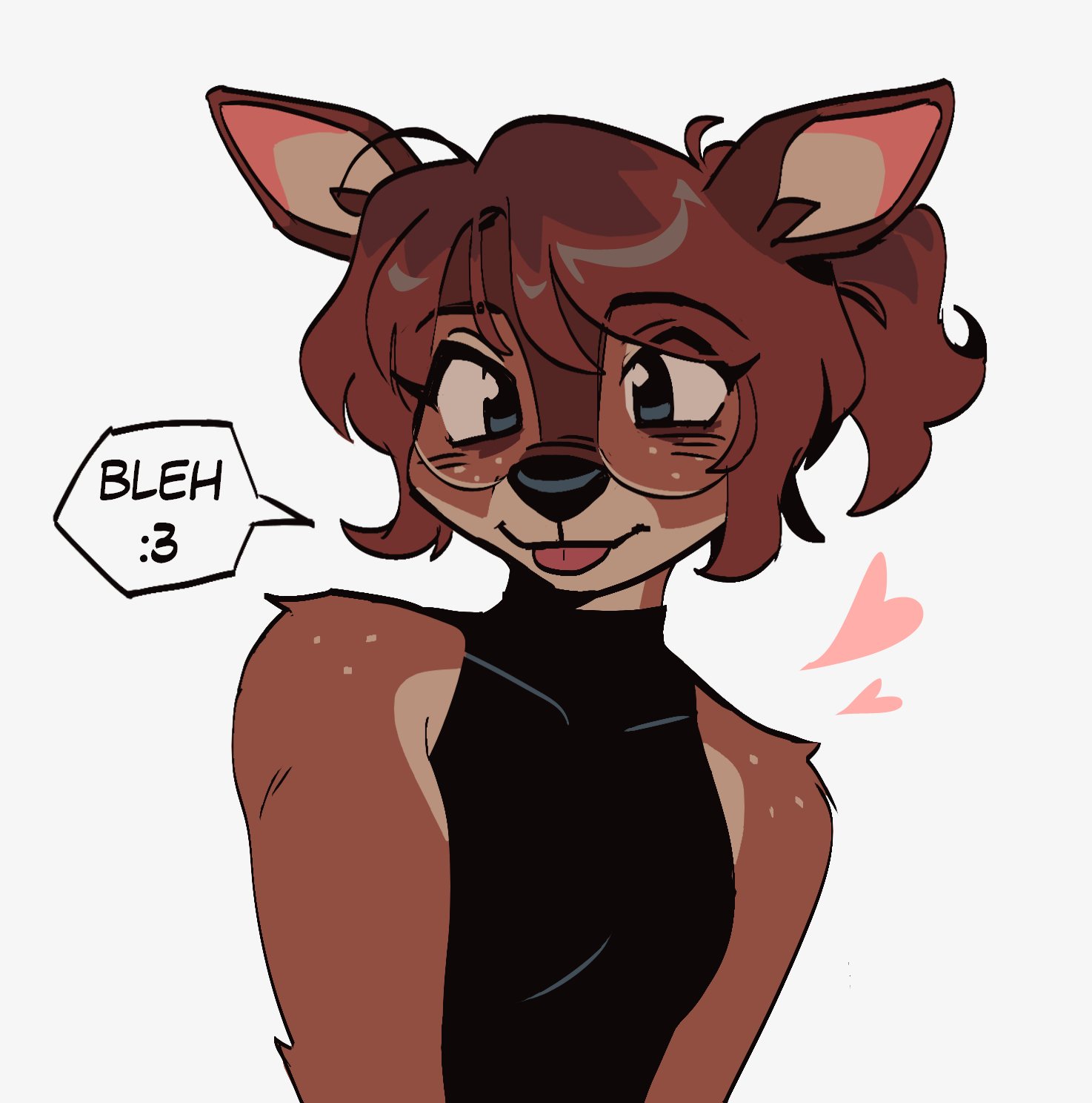 The Big ImageBoard (TBIB) - anthro black clothing black nose black shirt black topwear blep ...