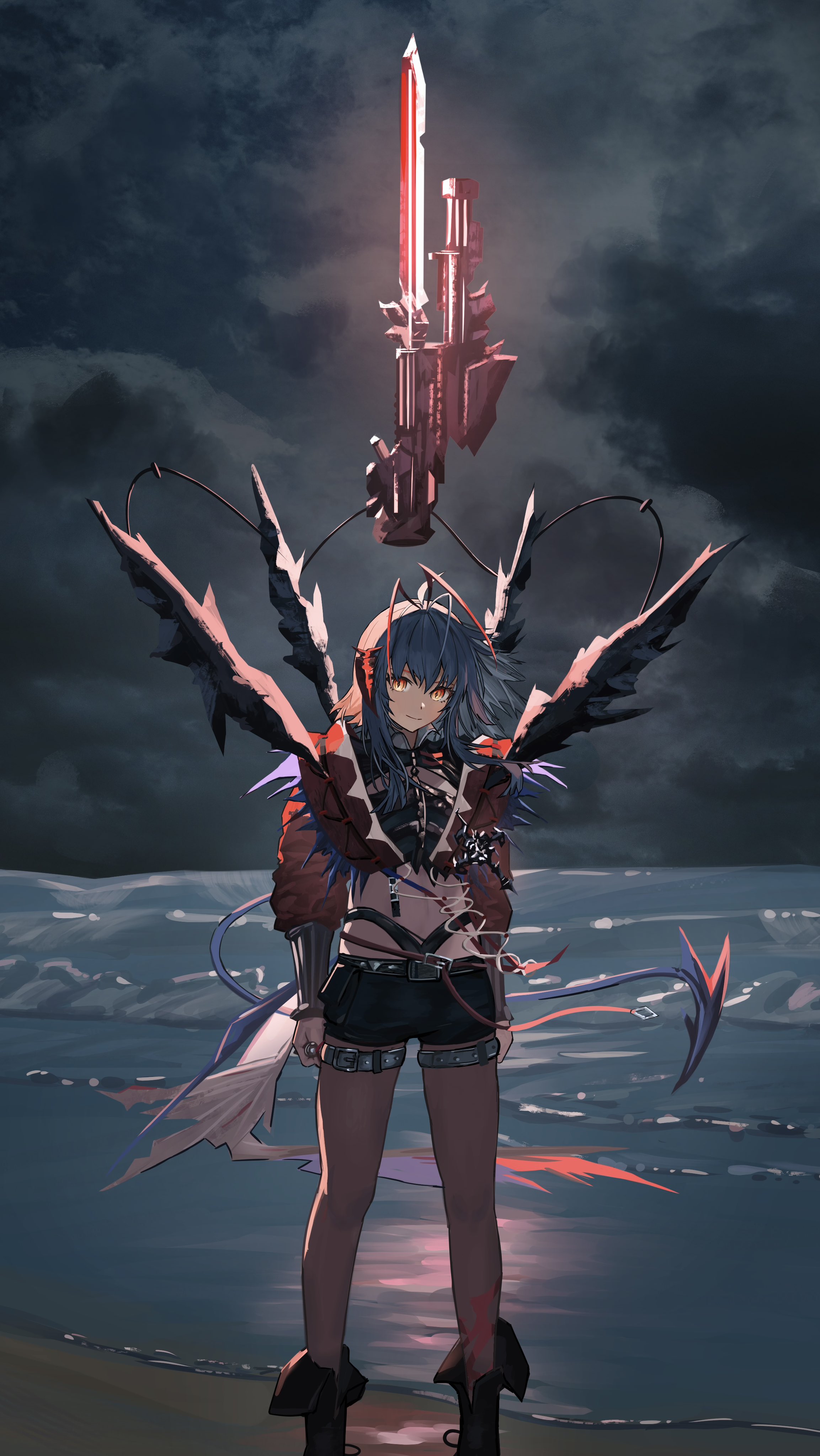 The Big ImageBoard (TBIB) - 1girl absurdres arknights backlighting ...