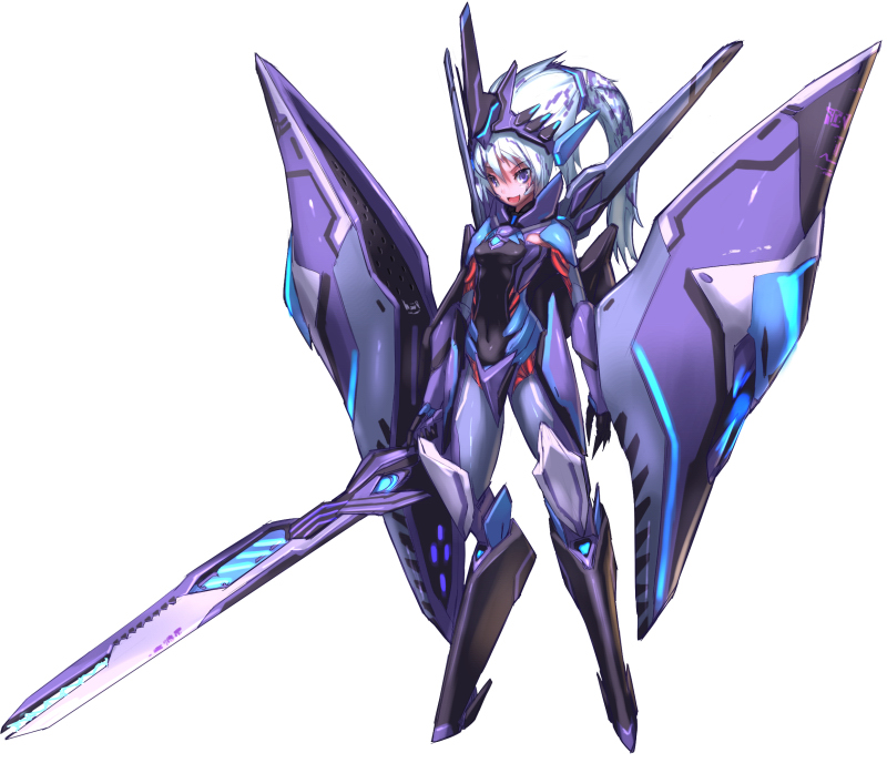 The Big ImageBoard (TBIB) - 1girl bad id bad pixiv id observerz original purple hair solo weapon ...