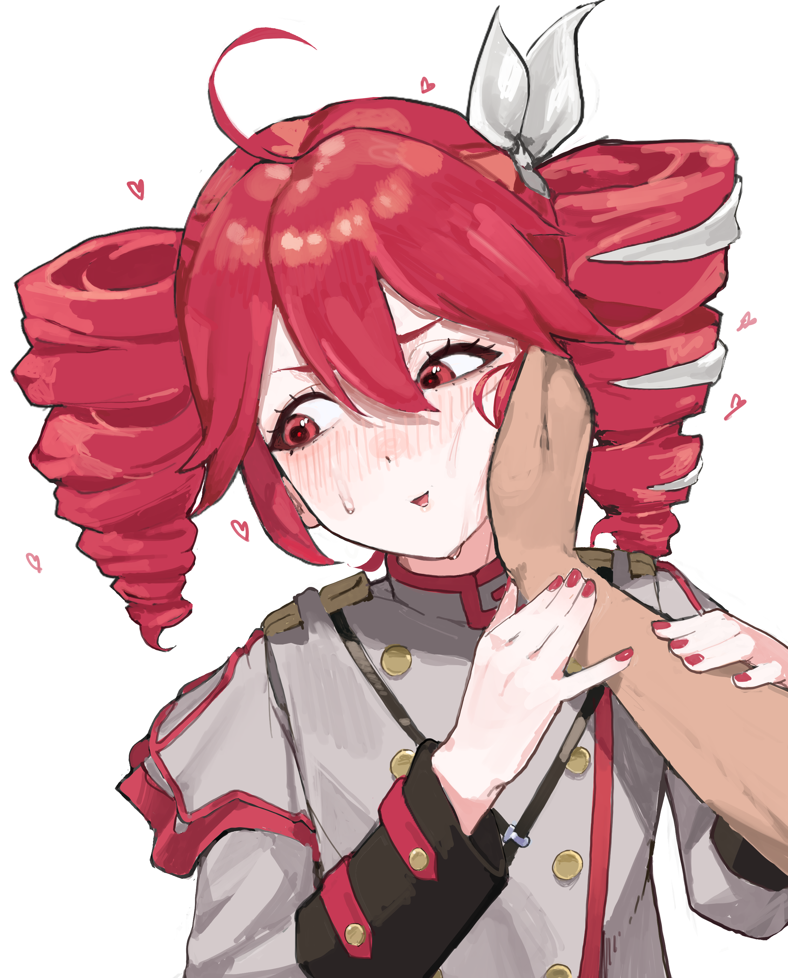 The Big ImageBoard (TBIB) - 1girl absurdres ahoge blush bow buttons ...