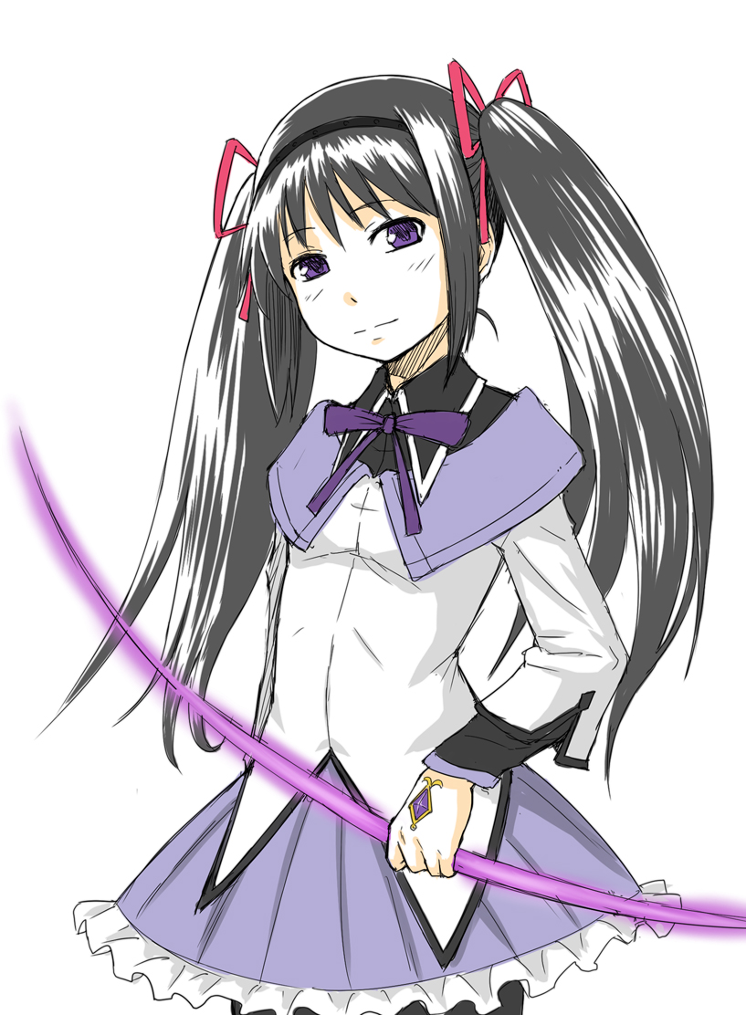 The Big Imageboard Tbib Akemi Homura Alternate Hairstyle Black Hair