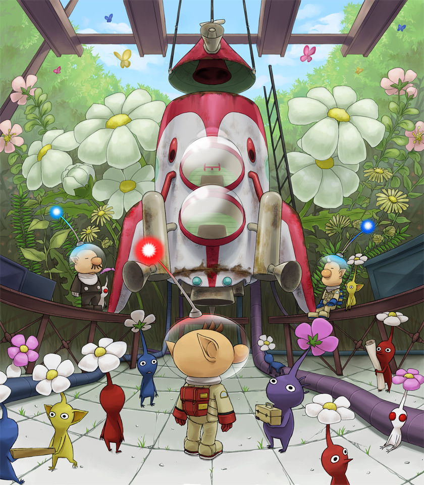 The Big ImageBoard (TBIB) - 3boys bald blonde hair blue pikmin bug ...