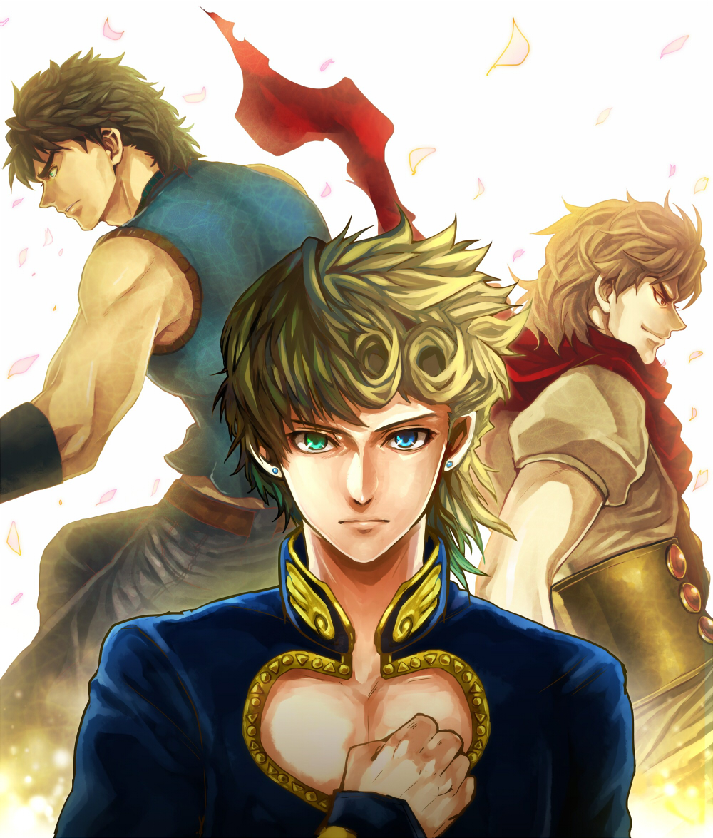 The Big ImageBoard (TBIB) - 3boys black hair blonde hair blue eyes commentary request dio brando ...