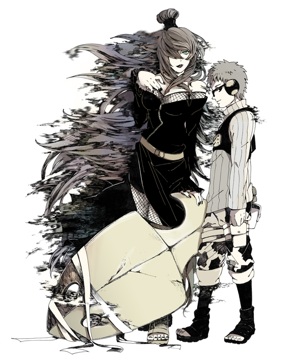 The Big ImageBoard (TBIB) - 1boy 1girl bare shoulders blue eyes chojiro ...