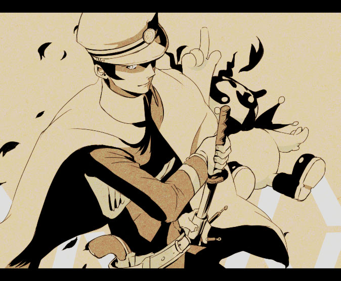 The Big ImageBoard (TBIB) - 1boy bad id bad pixiv id belt cloak devil ...