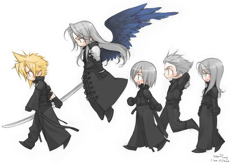 The Big ImageBoard (TBIB) - 5boys blonde hair chibi cloud strife final ...