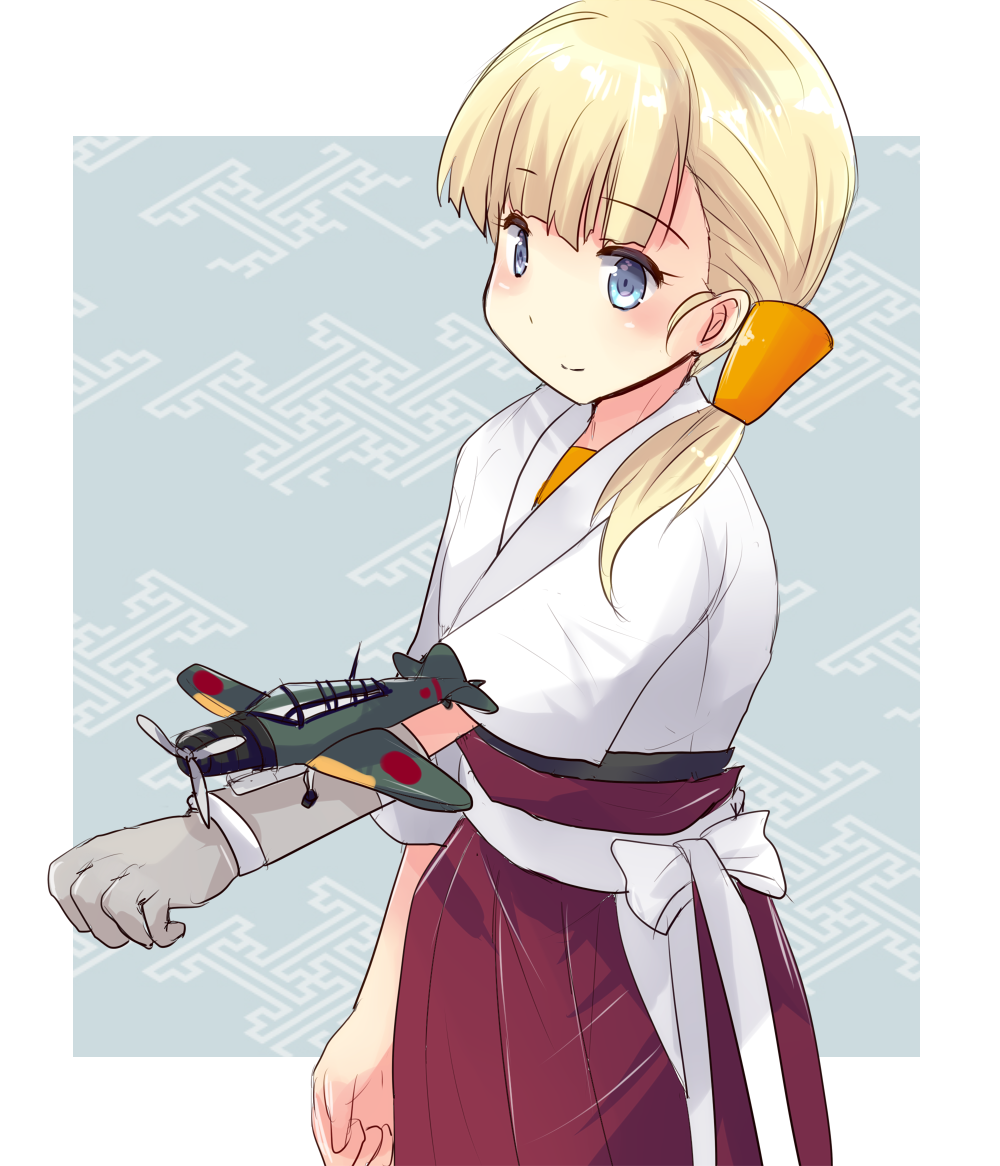 The Big ImageBoard (TBIB) - 1girl aircraft airplane blonde hair blue eyes blunt bangs closed ...