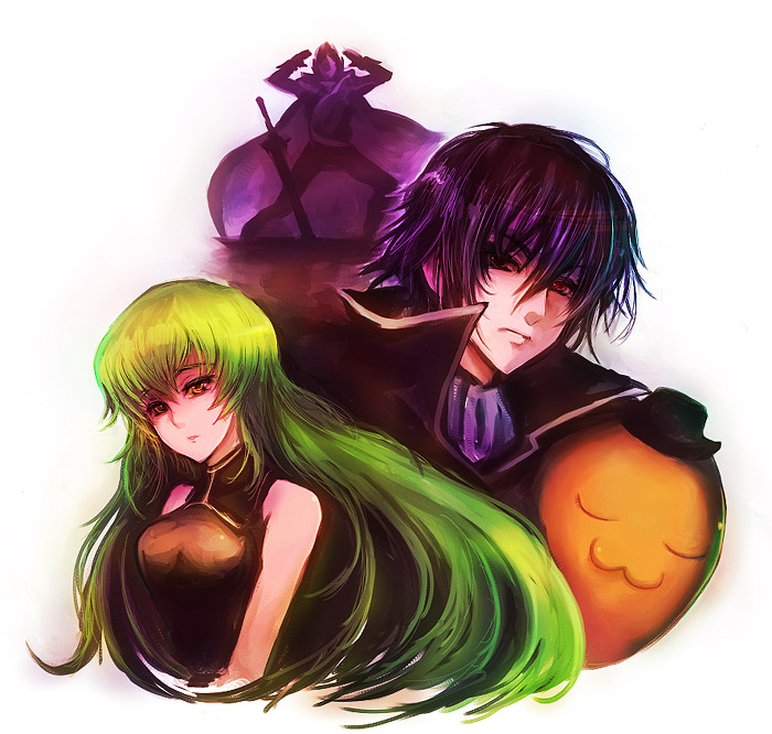 The Big ImageBoard (TBIB) - 1girl 2boys :3 arms up c.c. cape cheese-kun ...