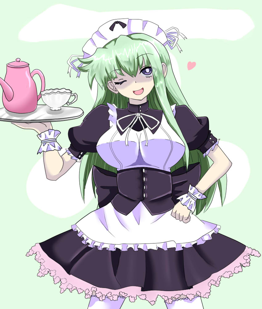 The Big ImageBoard (TBIB) - cup green hair kobayakawa chinu maid maid ...