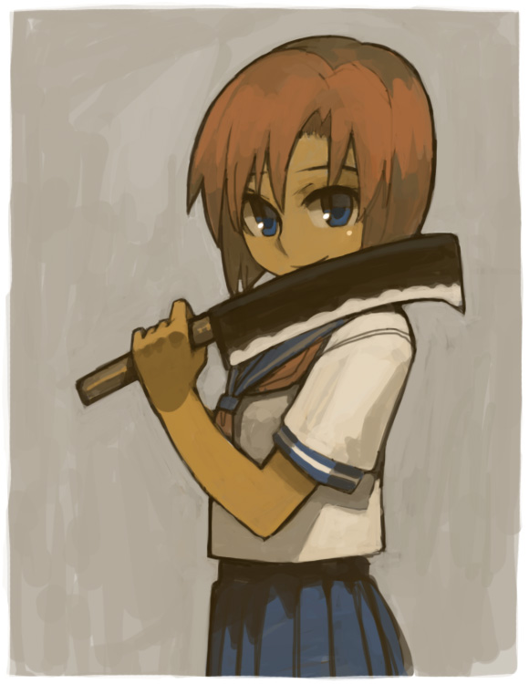 The Big ImageBoard (TBIB) - 1girl blue eyes brown hair hashitsuki nata ...