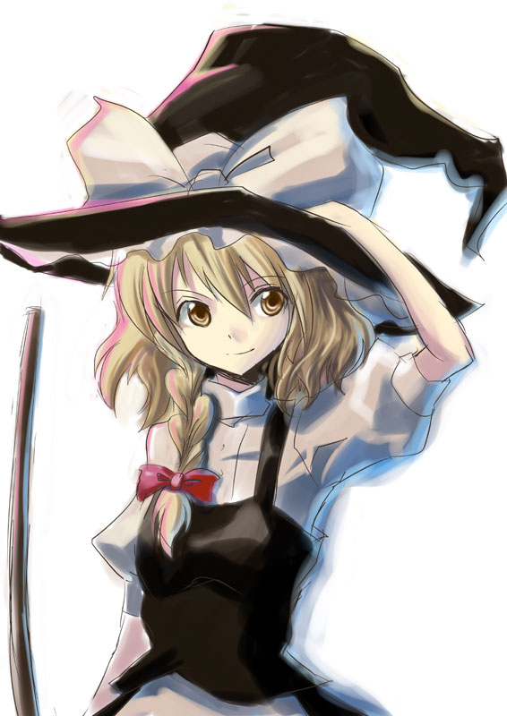 The Big ImageBoard (TBIB) - 1girl bad id bad pixiv id blonde hair broom hat kirisame marisa ...