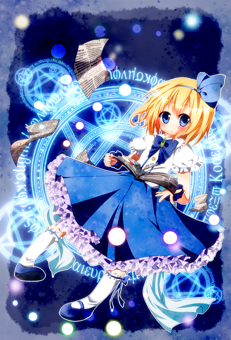 The Big ImageBoard (TBIB) - 1girl :o alice margatroid alice margatroid (pc-98) blonde hair blue ...