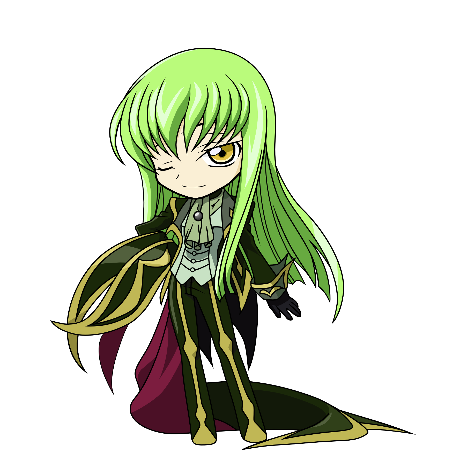 The Big ImageBoard (TBIB) - 1girl artist request c.c. chibi code geass ...