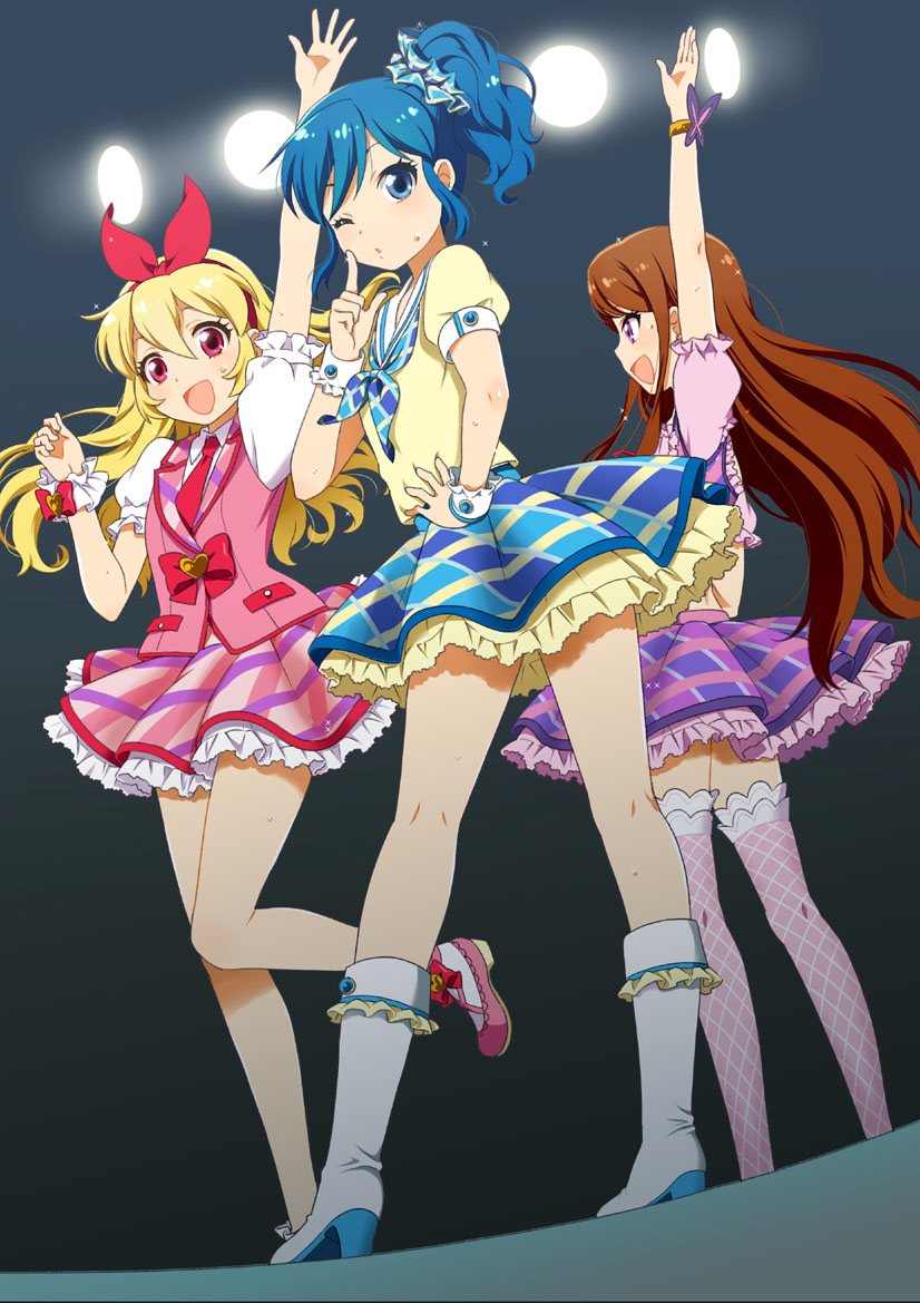 The Big ImageBoard (TBIB) - aikatsu! aikatsu! (series) arm up blonde hair blue eyes blue hair ...