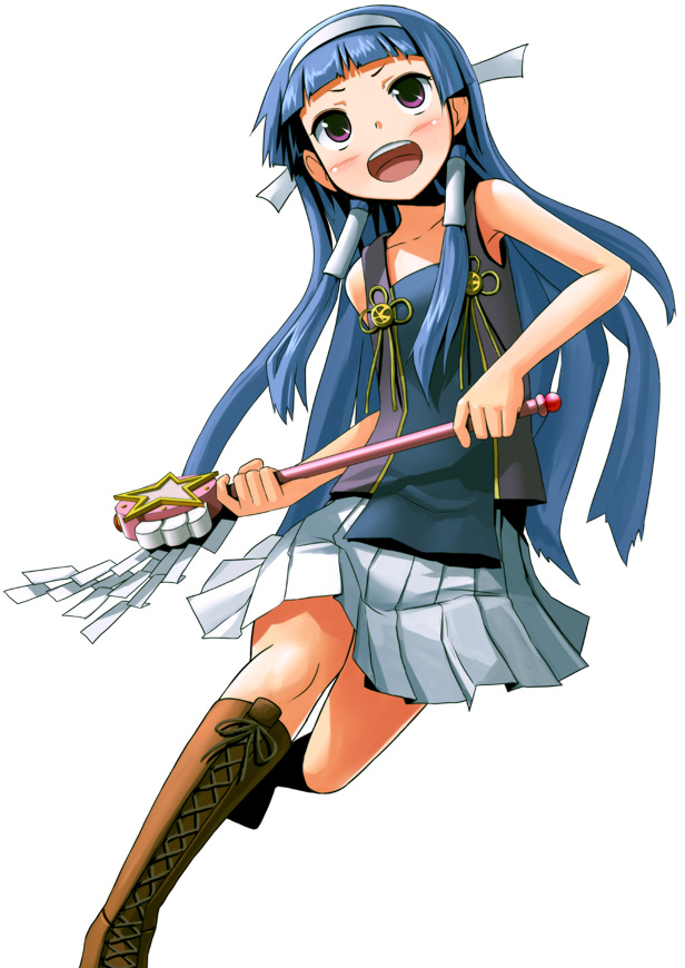The Big Imageboard Tbib Bangs Blue Hair Blunt Bangs Blush Boots