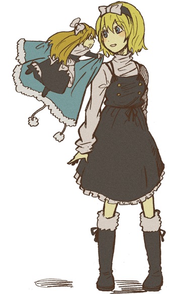 The Big ImageBoard (TBIB) - alice margatroid bad id bad pixiv id blonde hair blue eyes boots bow ...