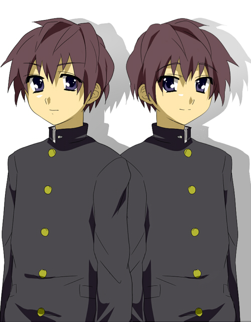 The Big ImageBoard (TBIB) - 2boys akamine sora akamine tsuki blue eyes ...