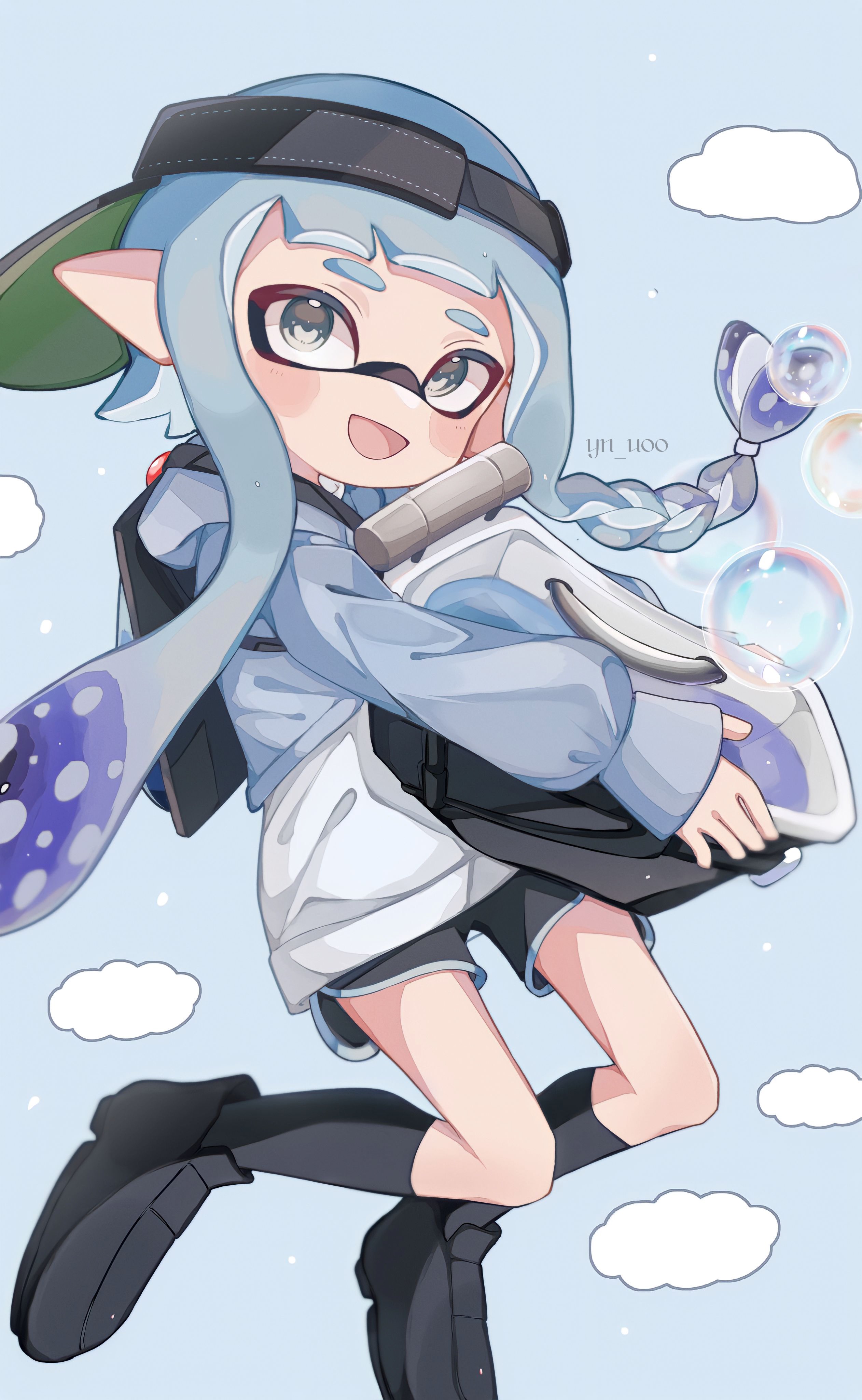 The Big ImageBoard (TBIB) - 1girl :d absurdres artist name backwards ...