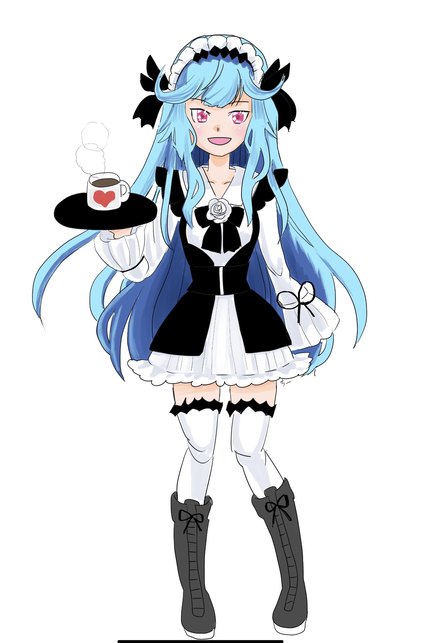 The Big ImageBoard (TBIB) - 1girl alternate costume black ribbon blue ...