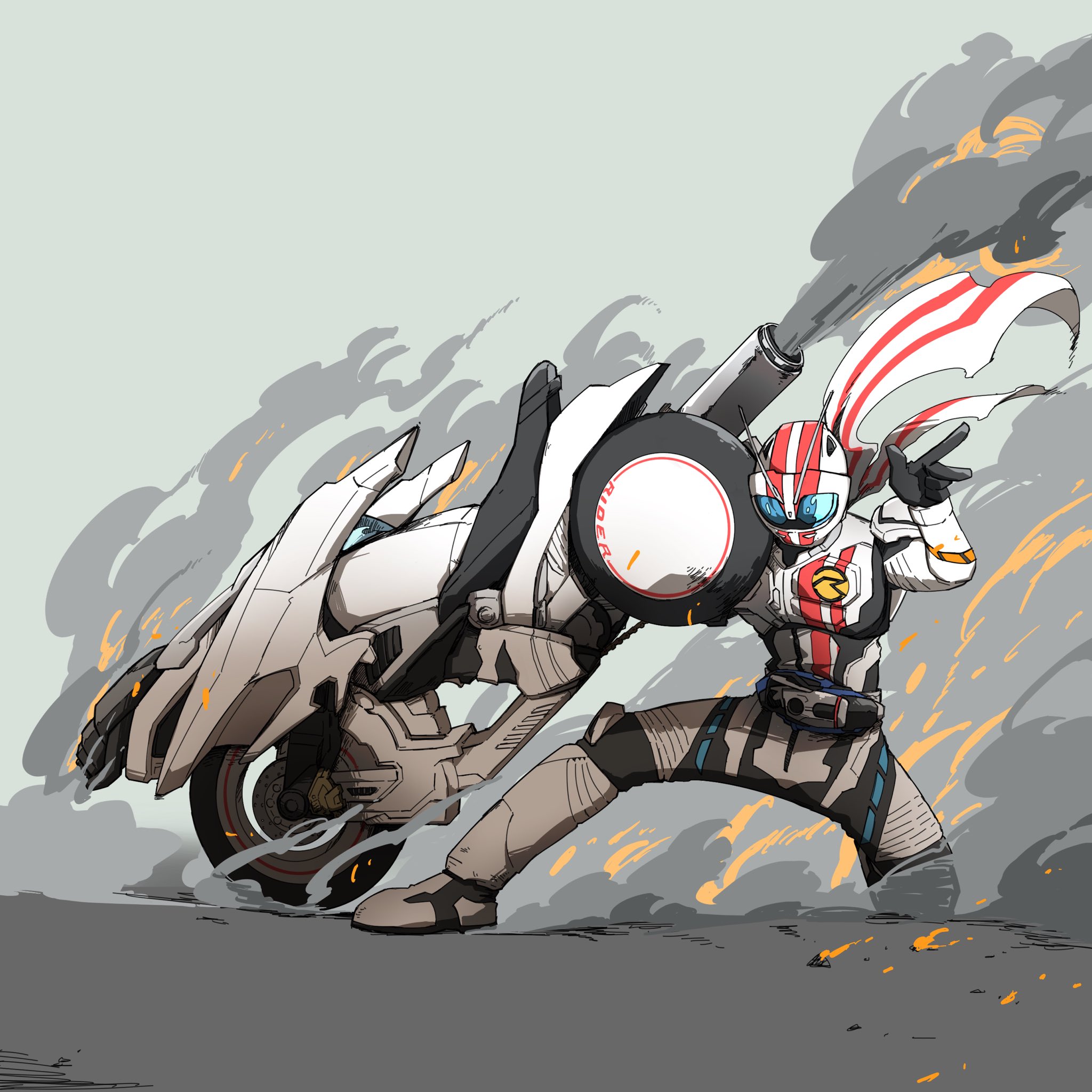 The Big ImageBoard (TBIB) - 1boy armor assault visor bodysuit cannon dust full body helmet ...