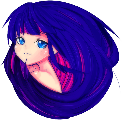 The Big Imageboard Tbib Bare Shoulders Blue Eyes Blue Hair Lowres