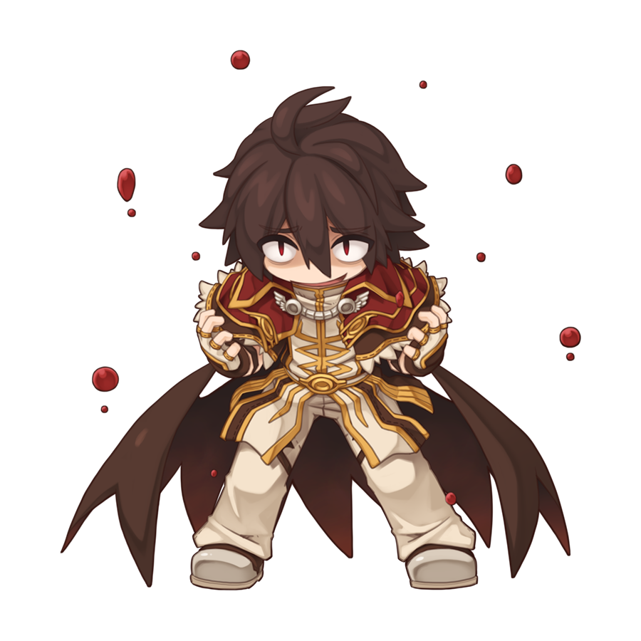 The Big ImageBoard (TBIB) - 1boy ahoge blood drop brown cape brown hair ...