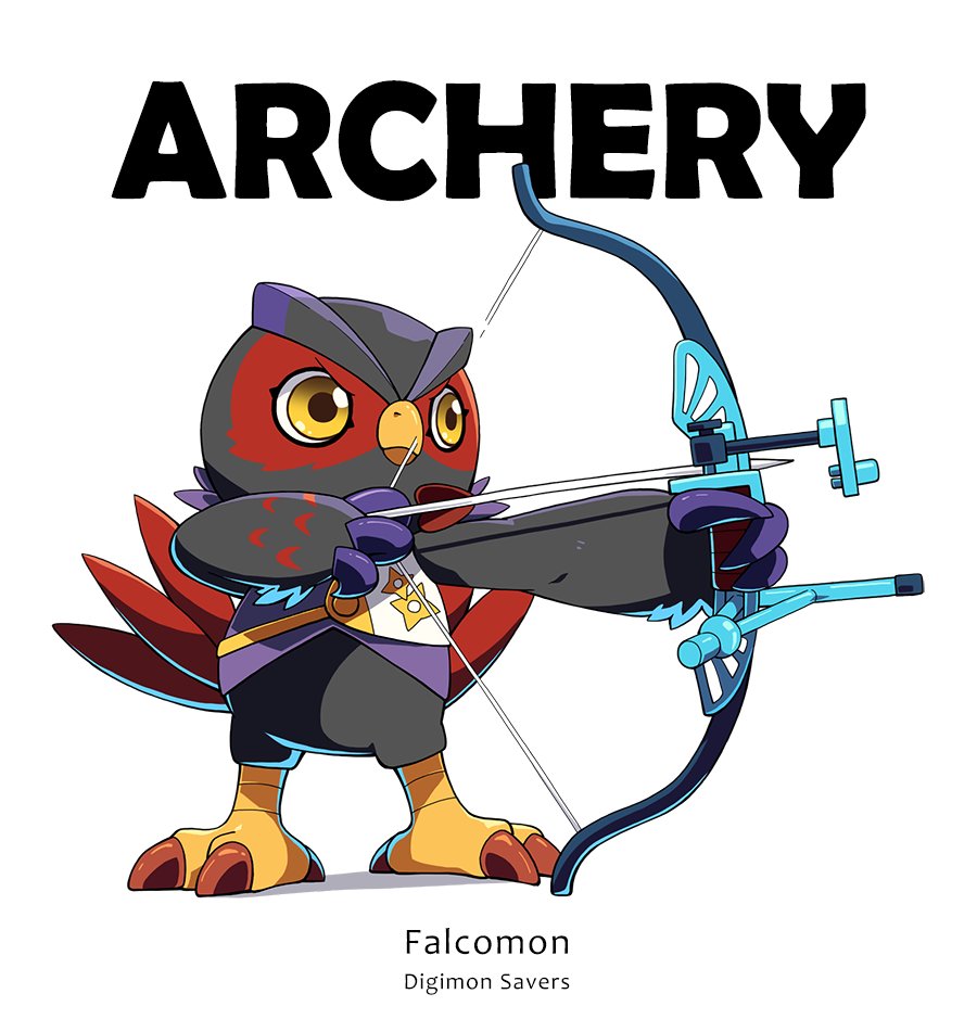 The Big ImageBoard (TBIB) - anthro archer archery arrow (weapon) bandai namco beak black body ...