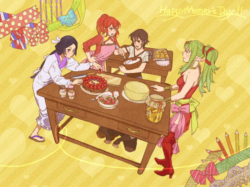 The Big ImageBoard (TBIB) - 4girls anna (fire emblem) apron artist ...