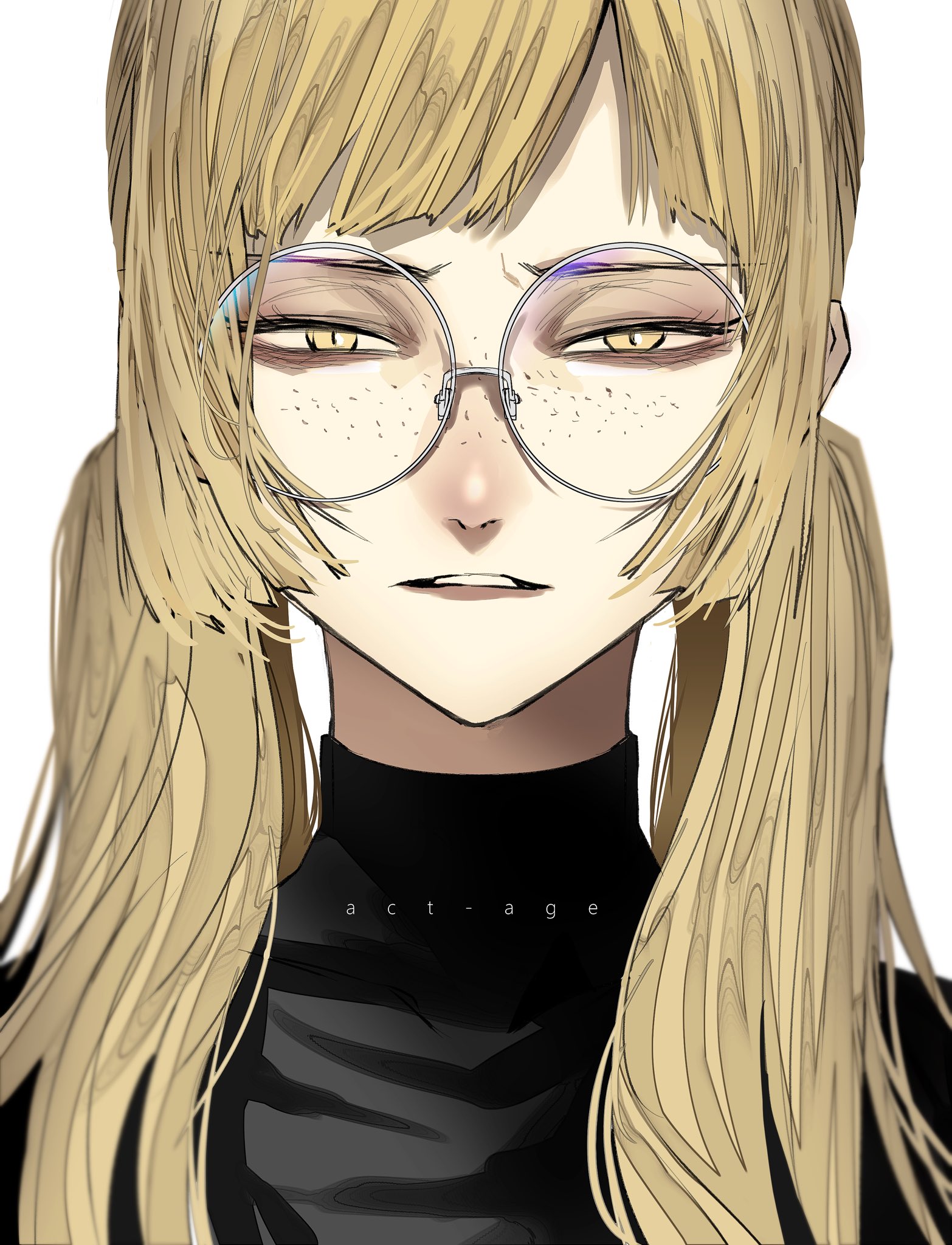 The Big ImageBoard (TBIB) - 1girl act-age black sweater blonde hair commentary copyright name ...