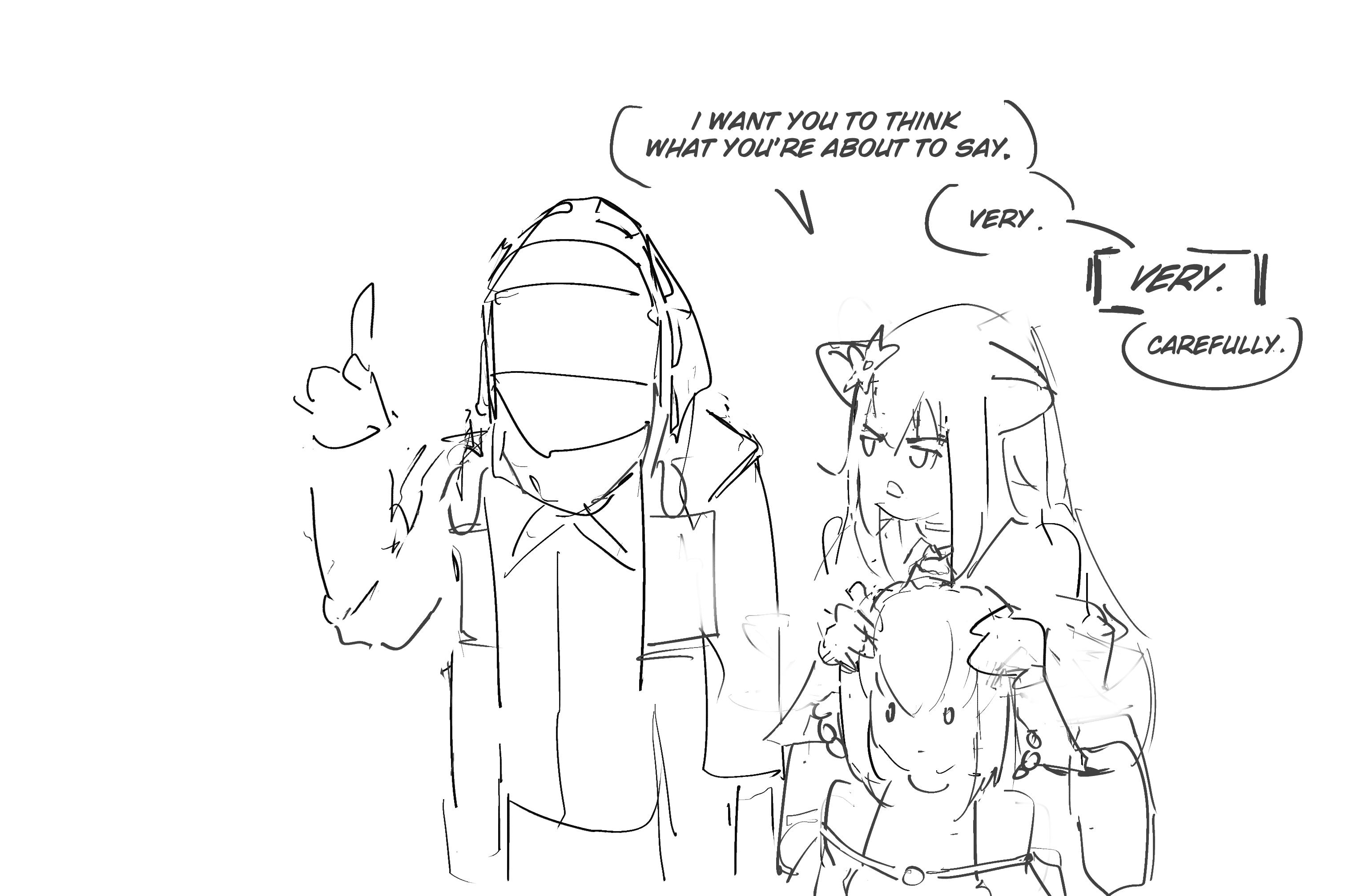 The Big Imageboard Tbib 1other 2girls Arknights Covering Anothers