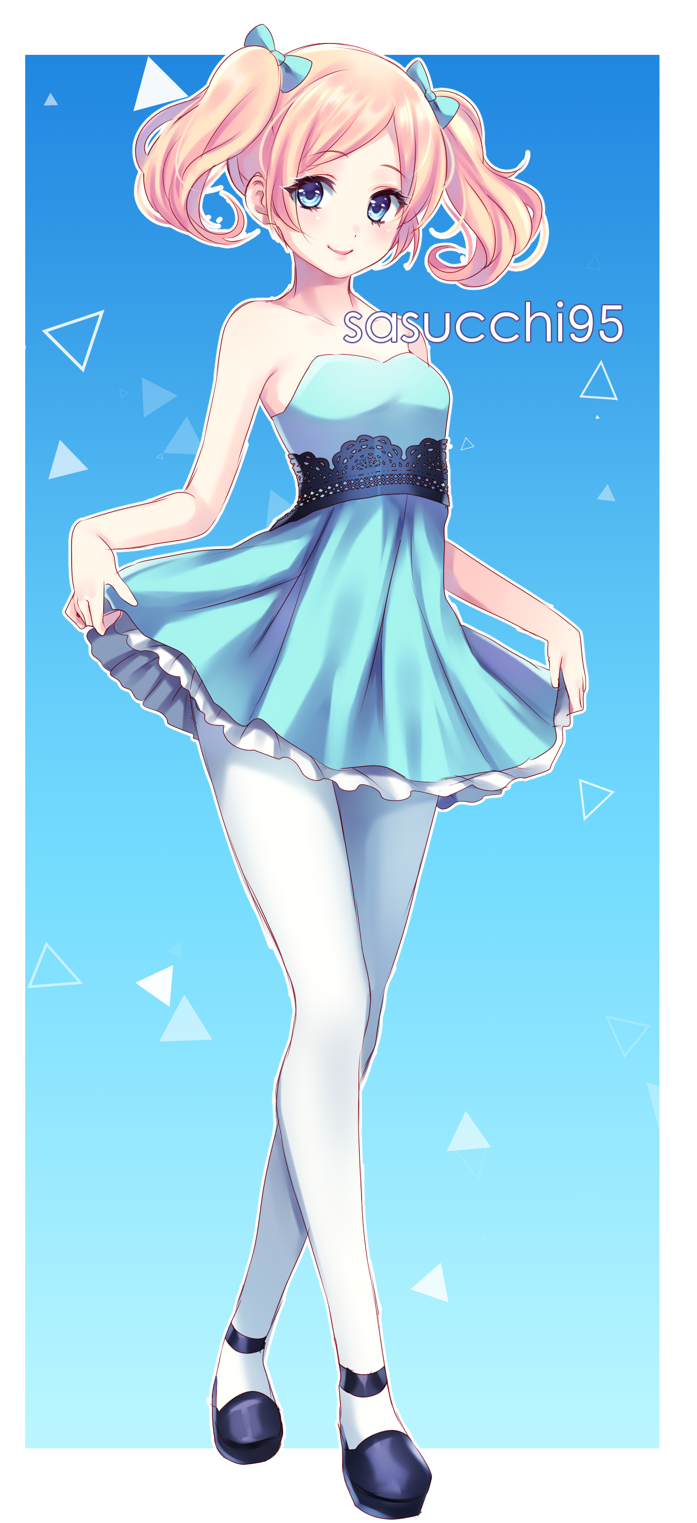 The Big ImageBoard (TBIB) - 1girl absurdres artist name bare arms bare shoulders black footwear ...