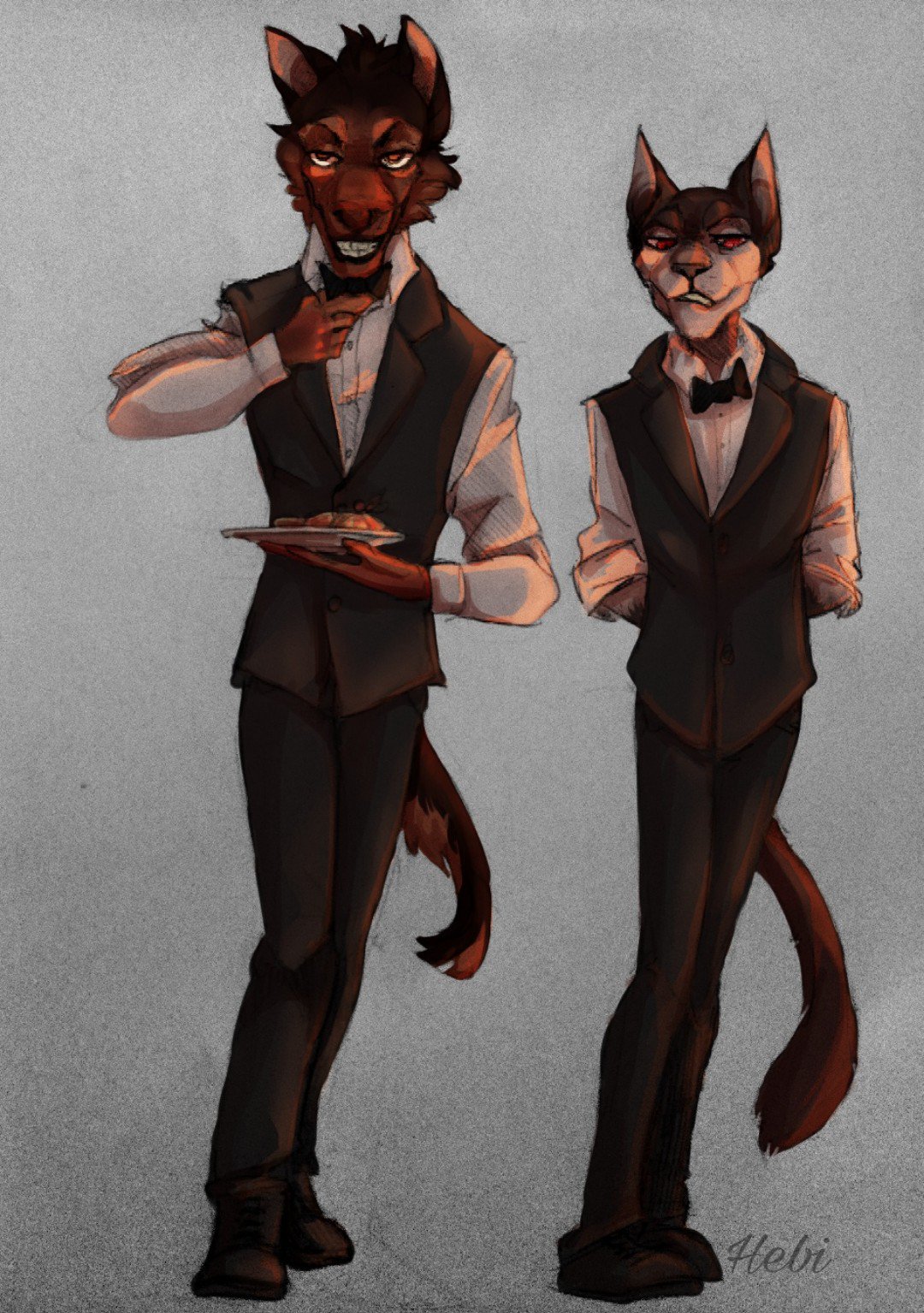 The Big ImageBoard (TBIB) - black clothing black footwear black hair black shoes black suit bow ...