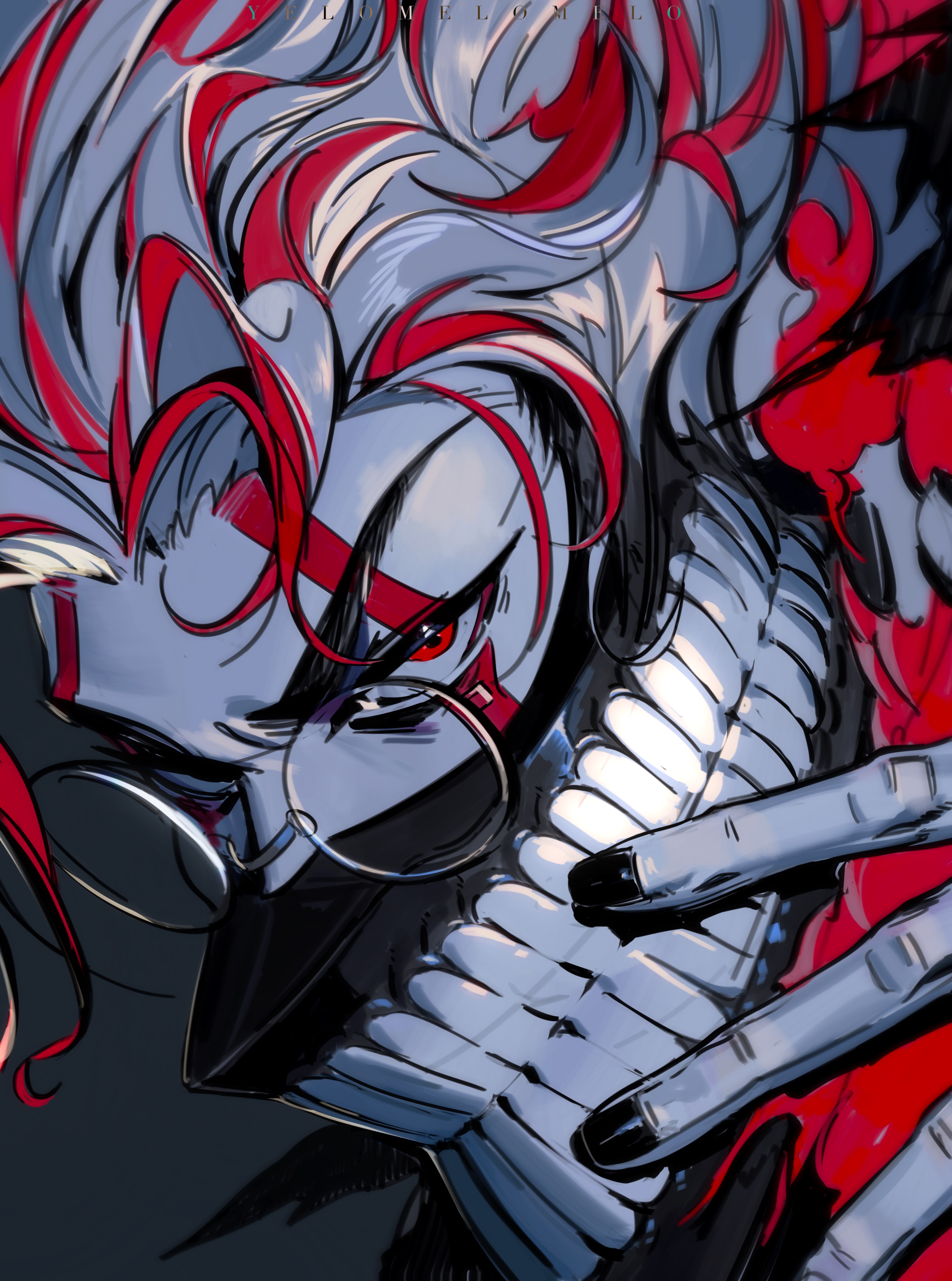 The Big ImageBoard (TBIB) - 1boy absurdres alternate form black nails ...