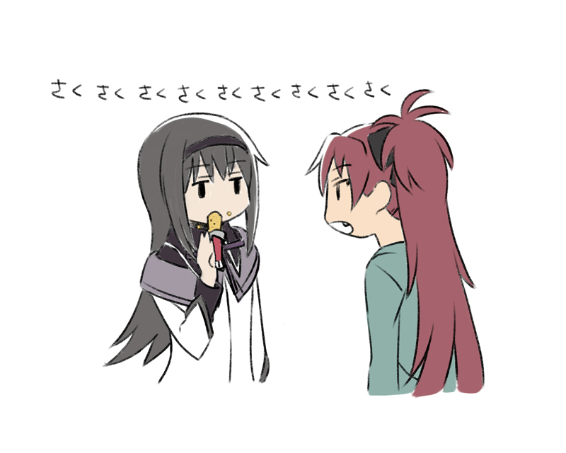 The Big Imageboard Tbib Akemi Homura Black Hair Blank Stare Bow