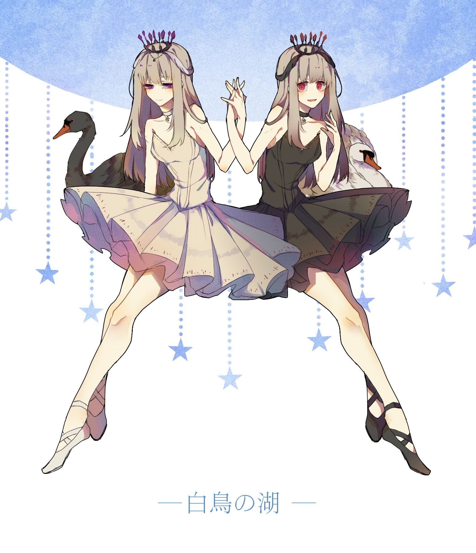 The Big ImageBoard (TBIB) - 2girls axis powers hetalia ballet slippers bird black choker black ...