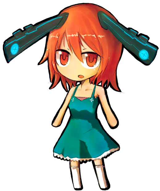 The Big ImageBoard (TBIB) - chibi ico (green bullet) looking at viewer ...