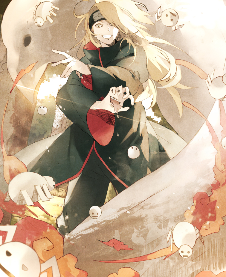 The Big ImageBoard (TBIB) - 1boy akatsuki uniform animal bird blonde ...