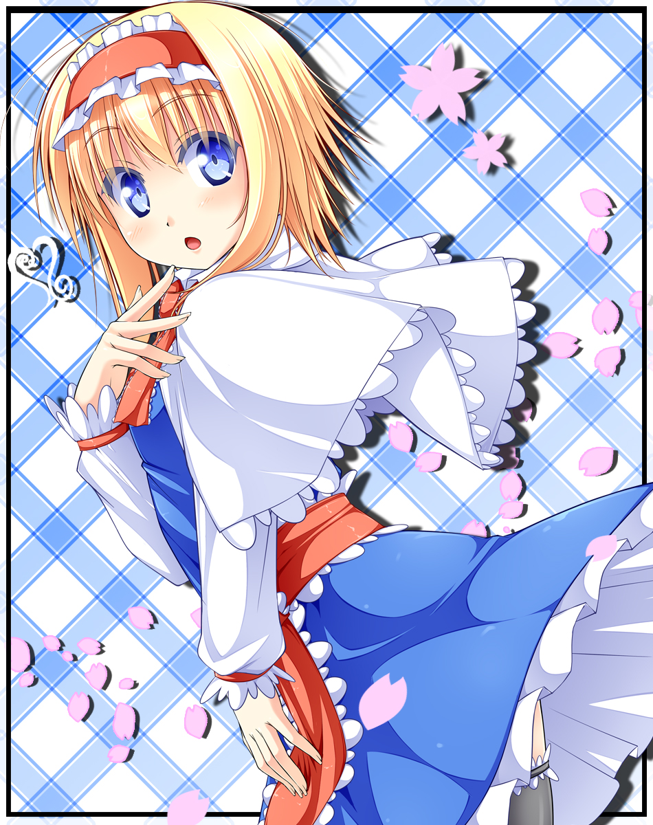 The Big ImageBoard (TBIB) - alice margatroid anni minto black legwear blonde hair blue eyes cape ...
