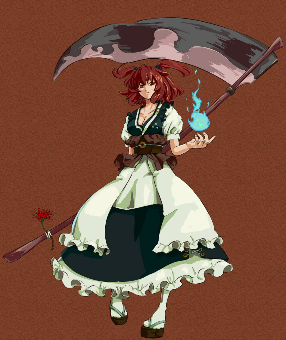 The Big Imageboard Tbib Bad Id Bad Pixiv Id Breasts Cleavage Flower