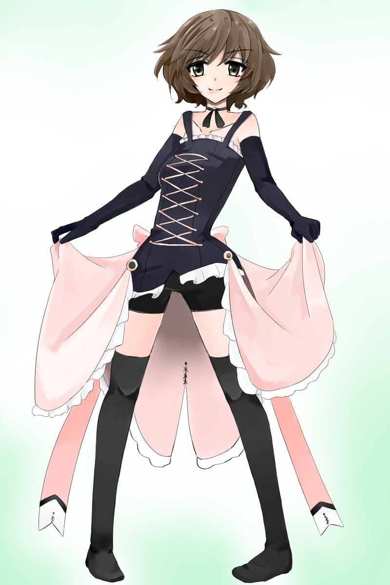 The Big Imageboard Tbib 1girl Akiyama Yukari Alternate Costume Bike