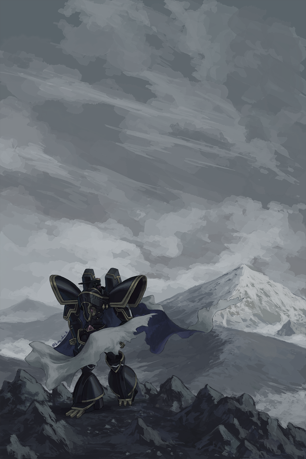 The Big ImageBoard (TBIB) - alphamon armor arms at sides black armor ...