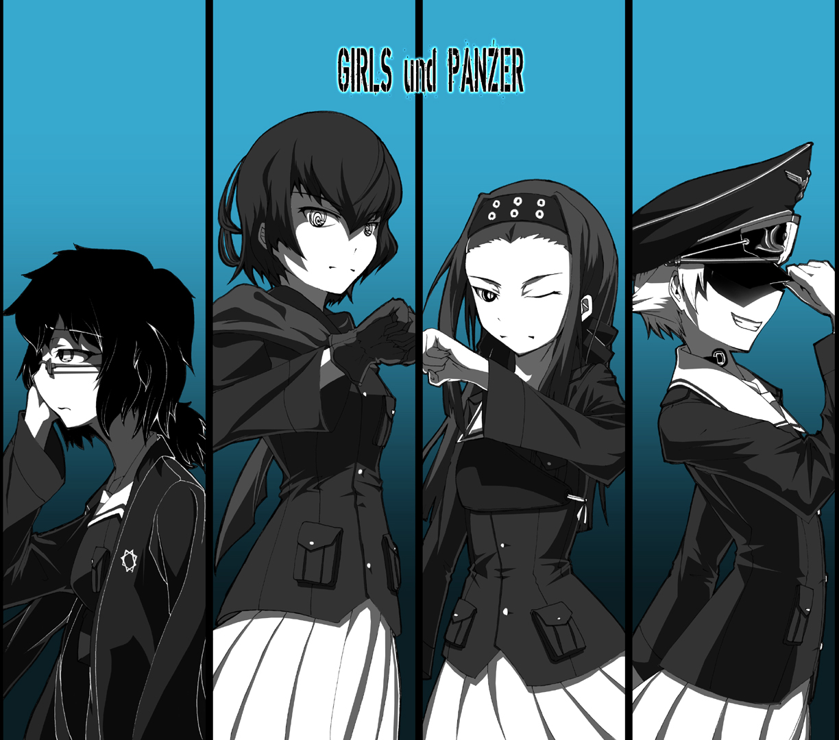 The Big ImageBoard (TBIB) - 4girls caesar (girls und panzer) column ...