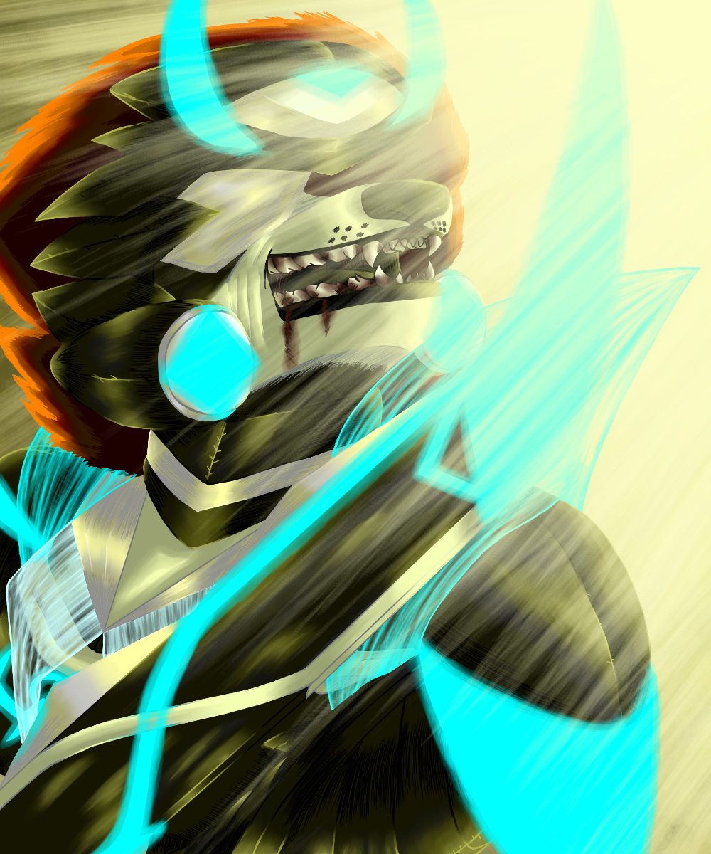 The Big ImageBoard (TBIB) - anthro armor bear black armor blood bloody teeth bodily fluids ...