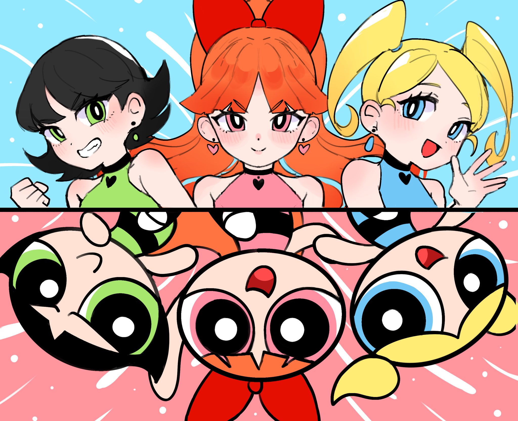 The Big Imageboard Tbib 3girls D Animification Bare Shoulders