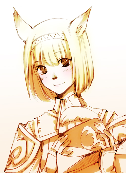 The Big ImageBoard (TBIB) - 1girl adventurer (ff11) animal ears armor ...